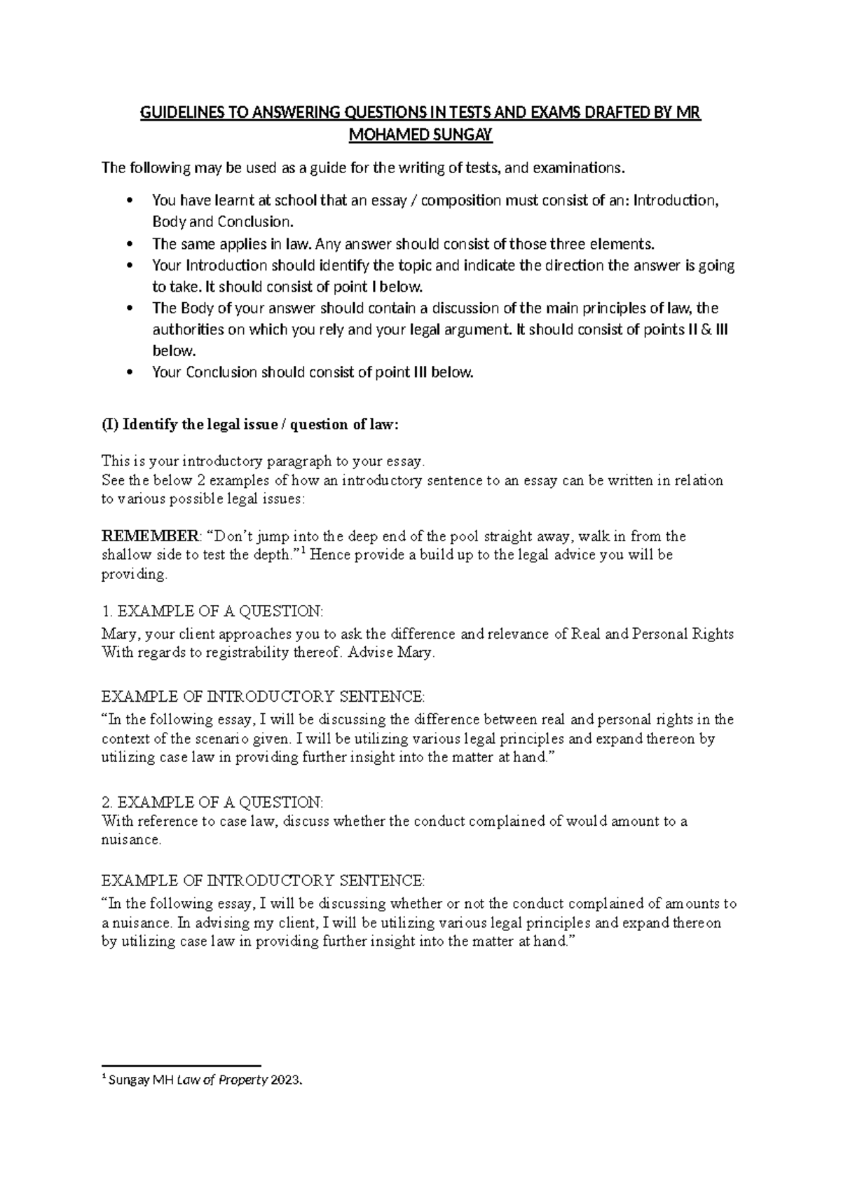 Guidelines to answering application based test and exam questions ...