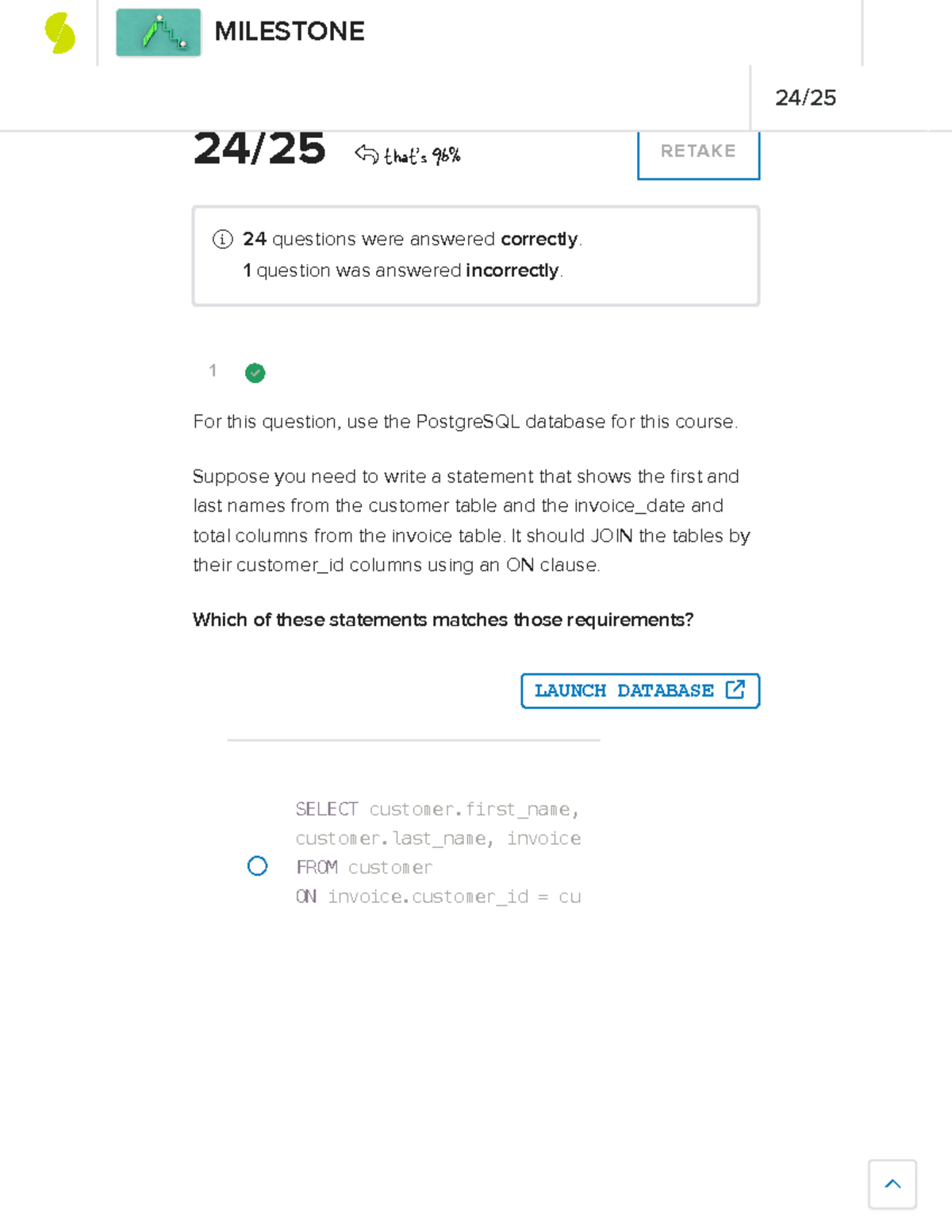 Relational Database Final Milestone Report (Course Code: DB101) - Studocu