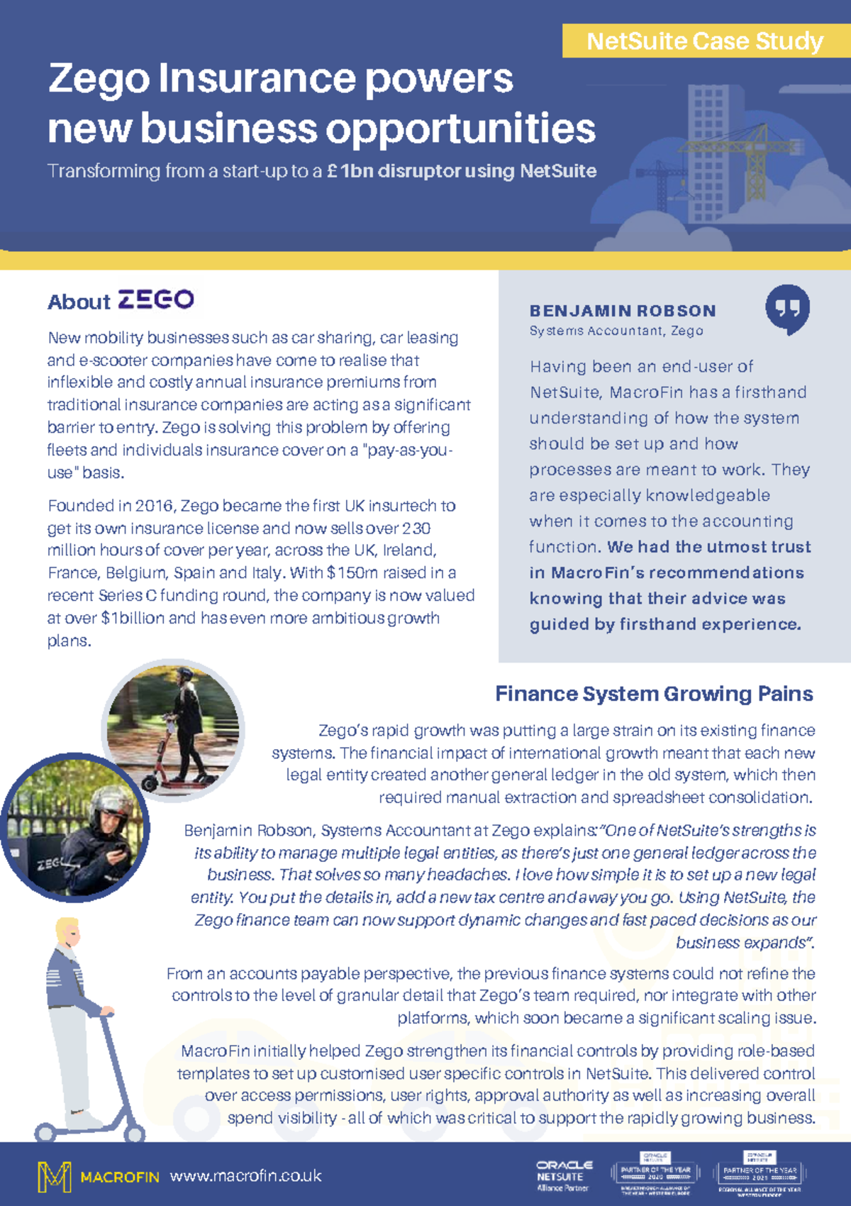 NetSuite Case Study: Zego Insurance's Transformation for Growth - Studocu