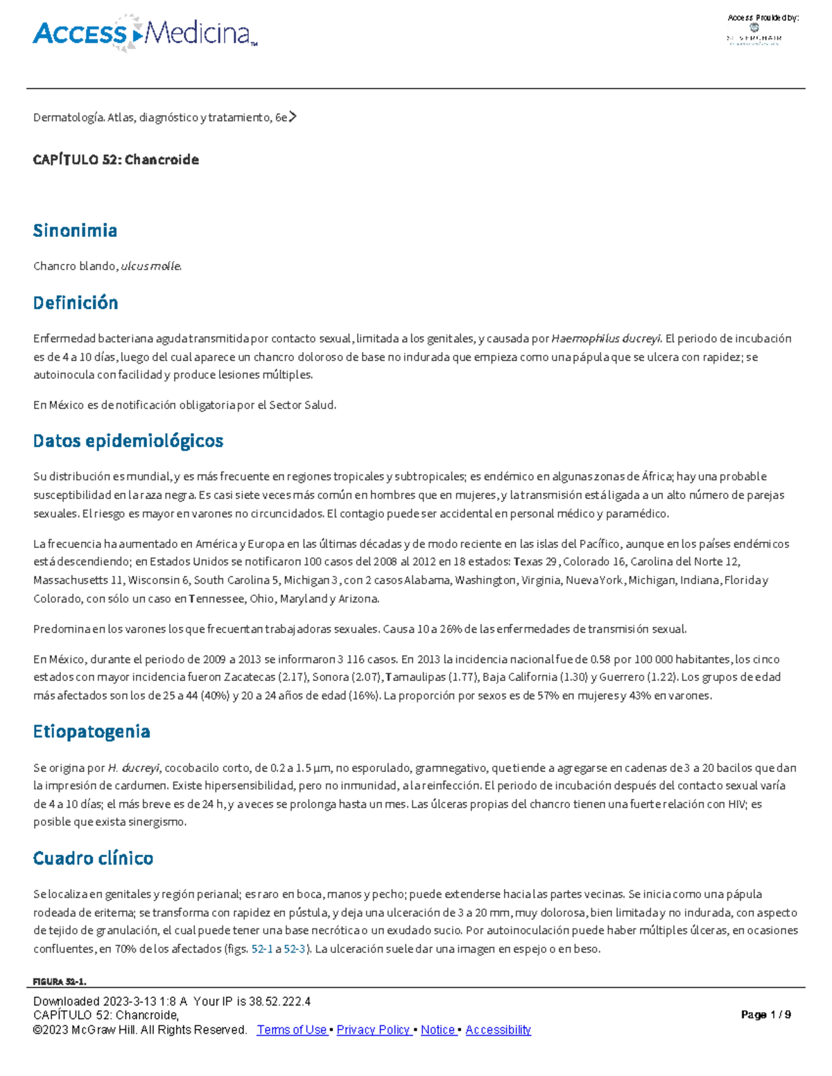 CAPÍTULO 52: Chancroide - Diagnóstico, Epidemiología y Tratamiento ...