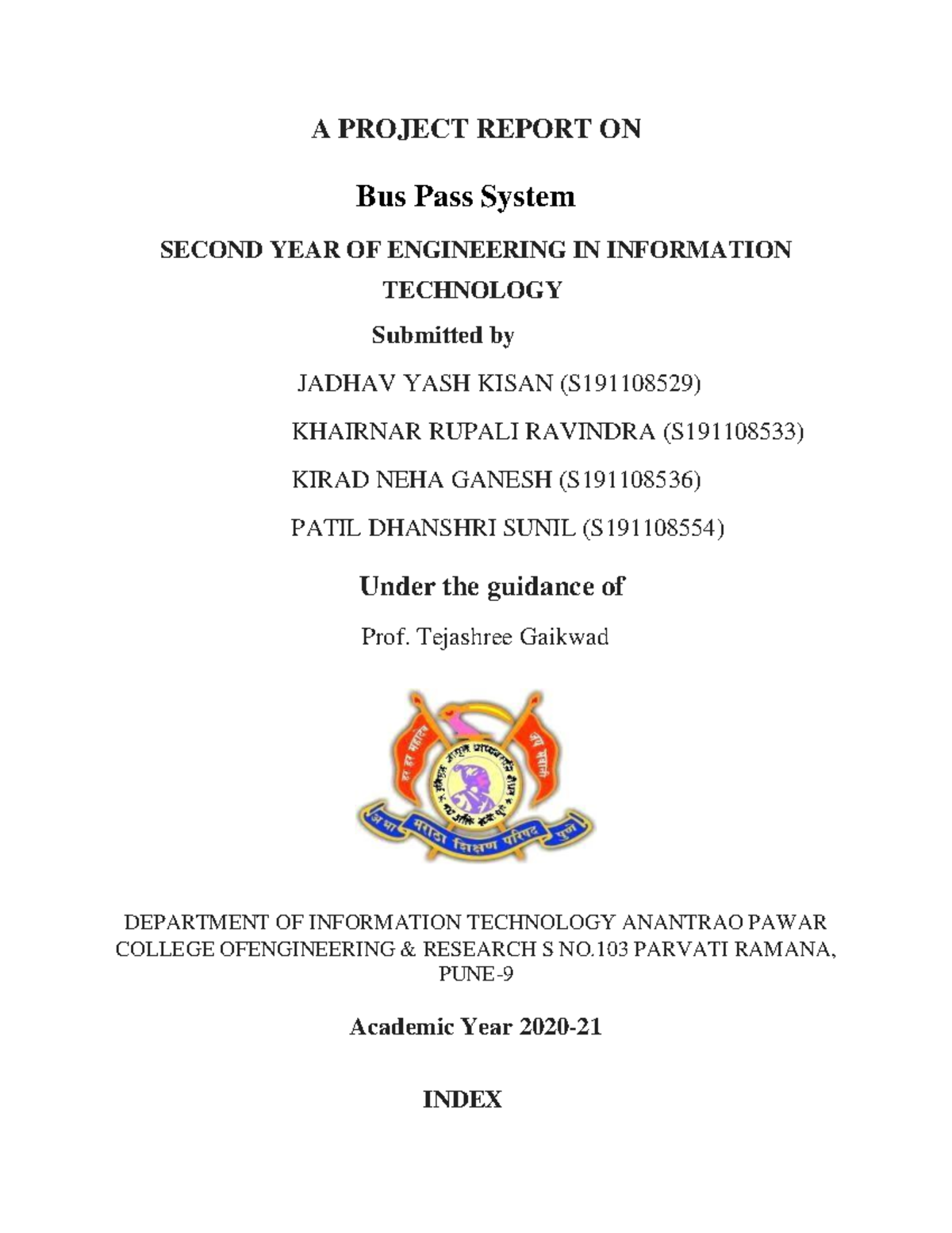 Bus Pass System Report for Engineering IT (S19110XX) - Studocu