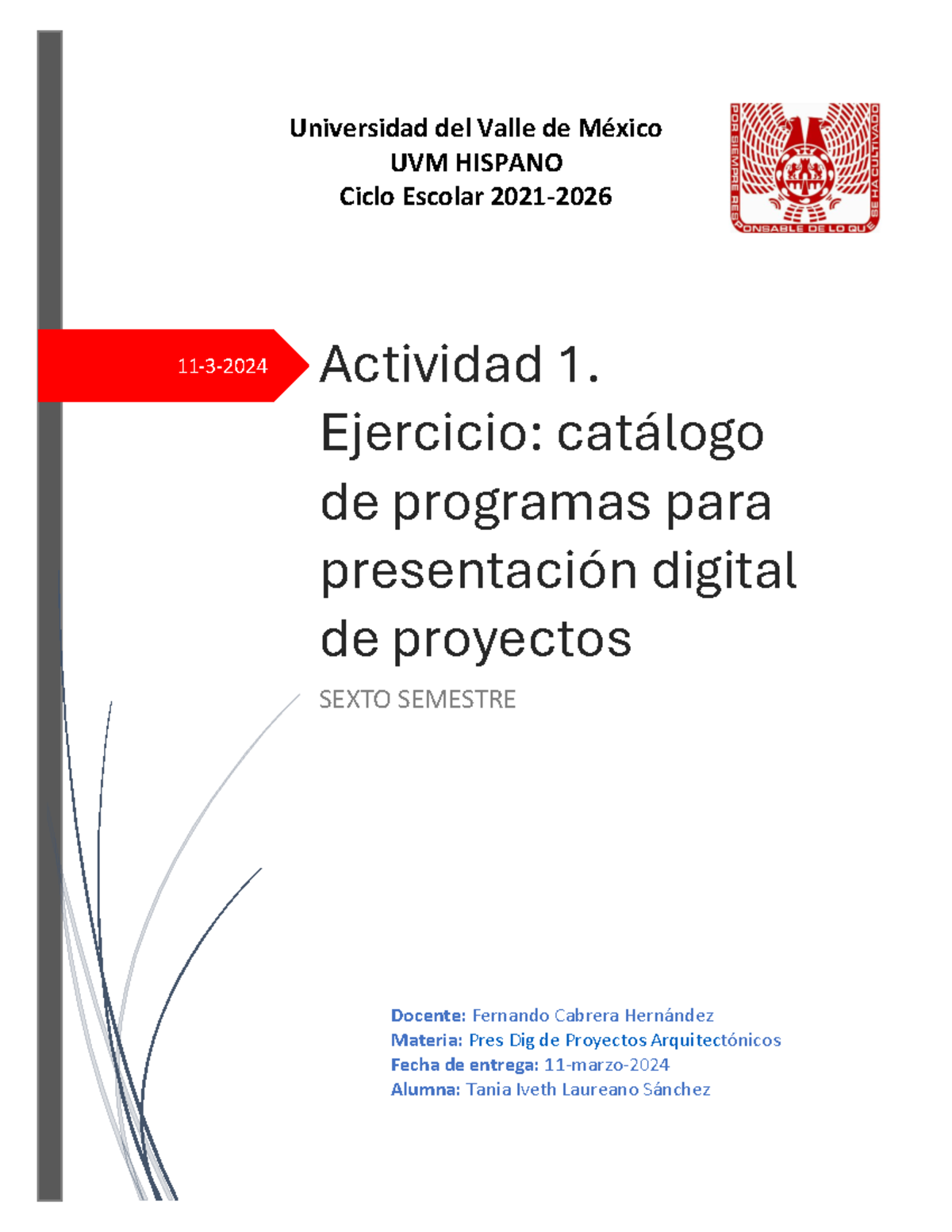 Catálogo de Software para Presentación Digital de Proyectos ARQ - A1 - Studocu