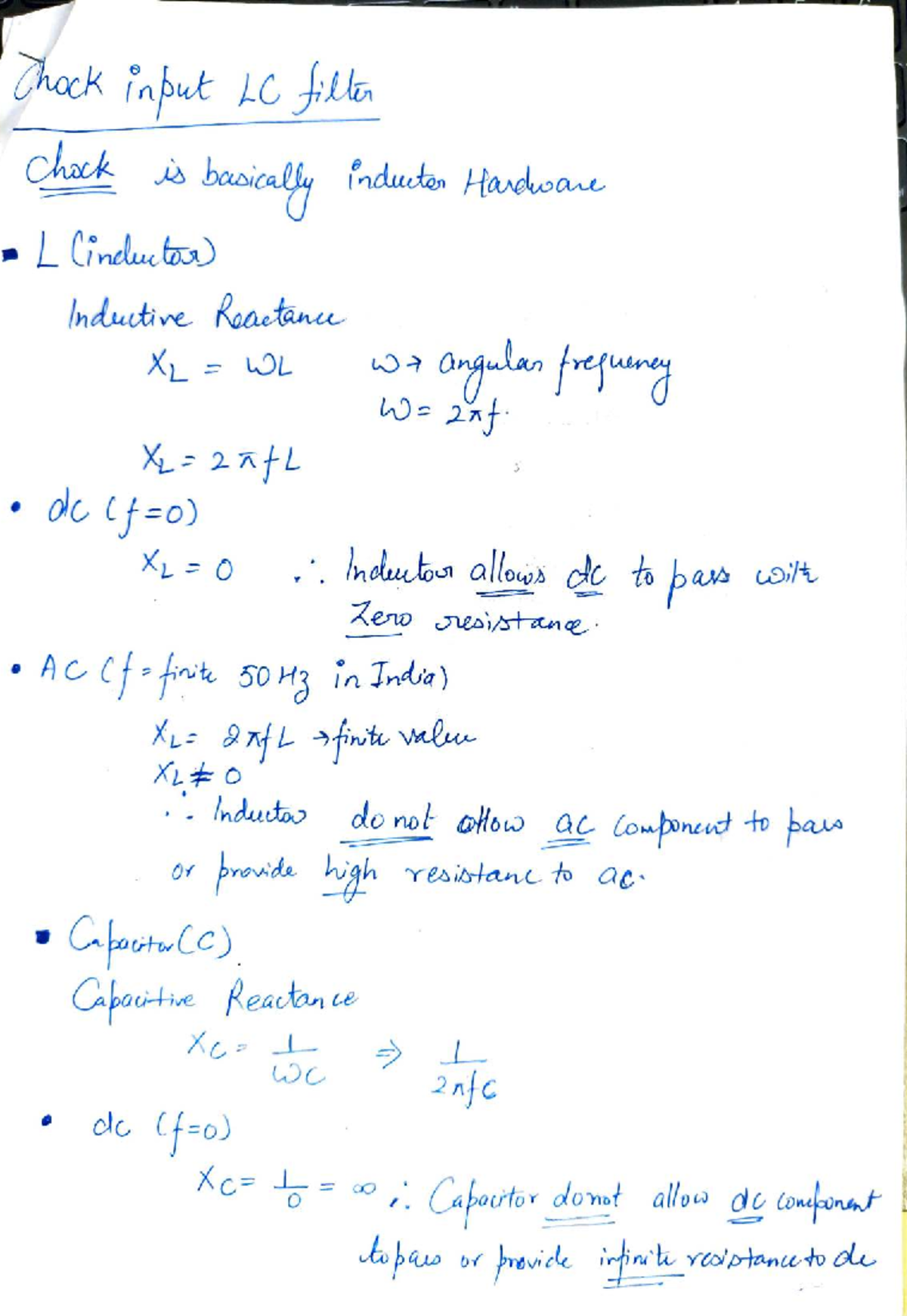 LC Filter Analysis and Design for Full Wave Rectifier (EE 202) - Studocu