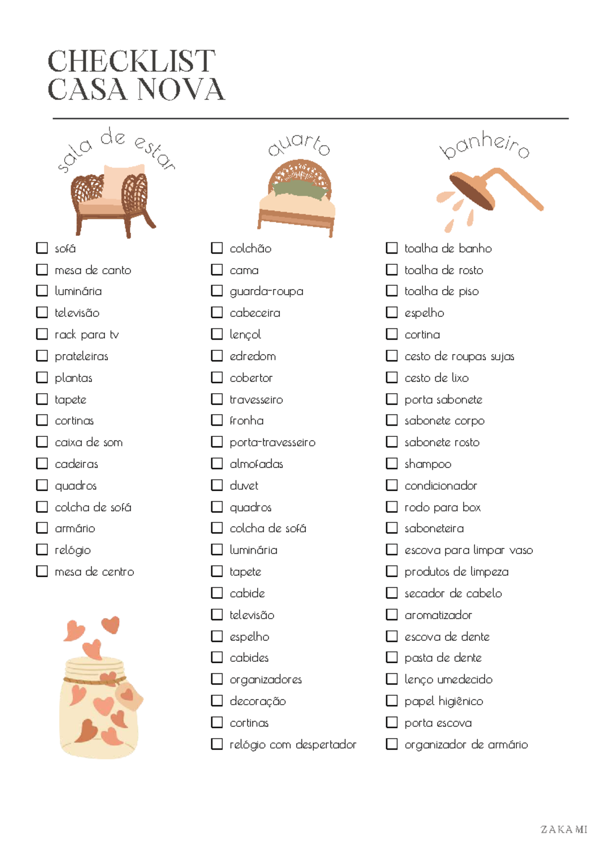 Checklist Completo para Casa Nova: Itens Essenciais e Organização - Studocu