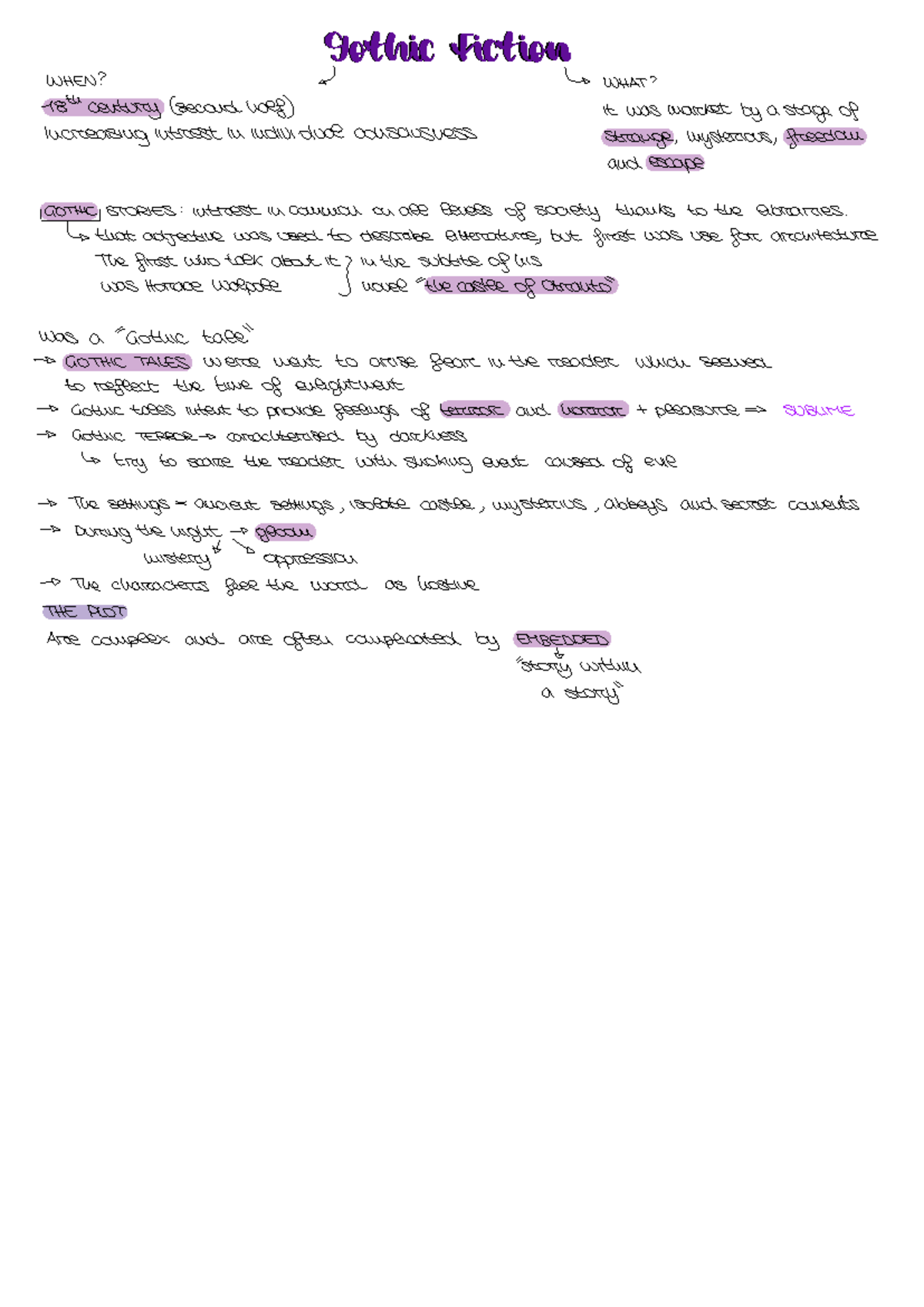 Gothic Fiction & Victorian Literature: An Analysis (ENG 101) - Studocu