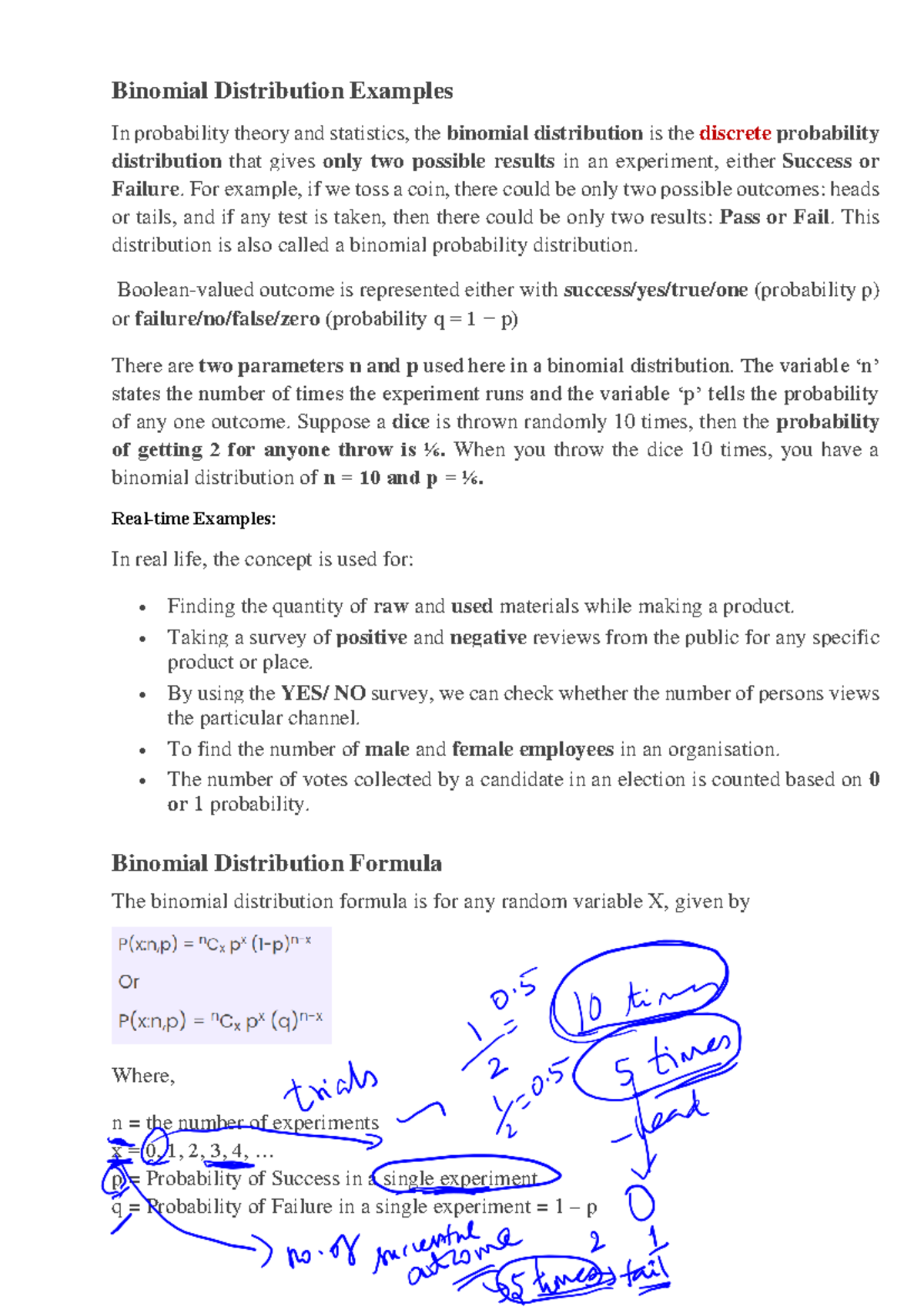 UNIT-5 Binomial and Poisson Distribution Examples and Solutions - Studocu