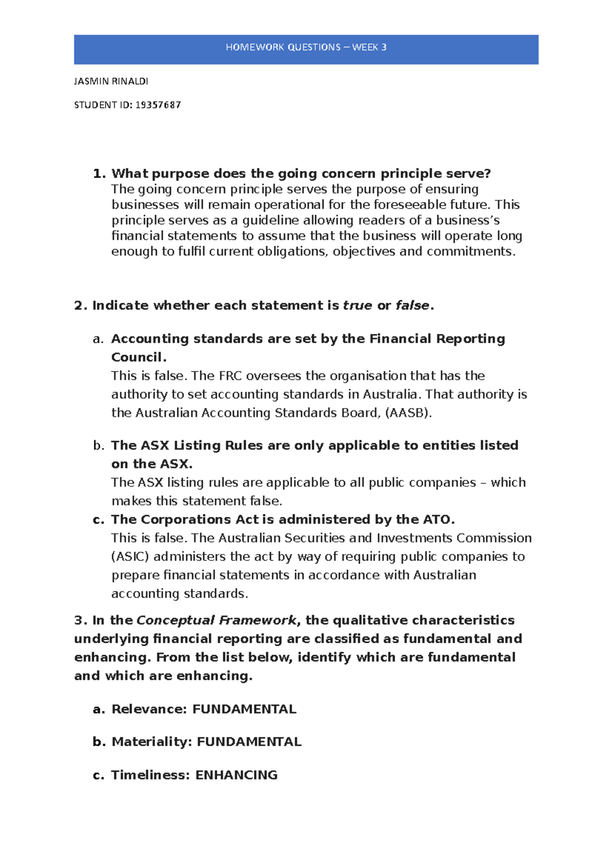 Week 3 Homework - pre tutorial question and answers - JASMIN RINALDI ...