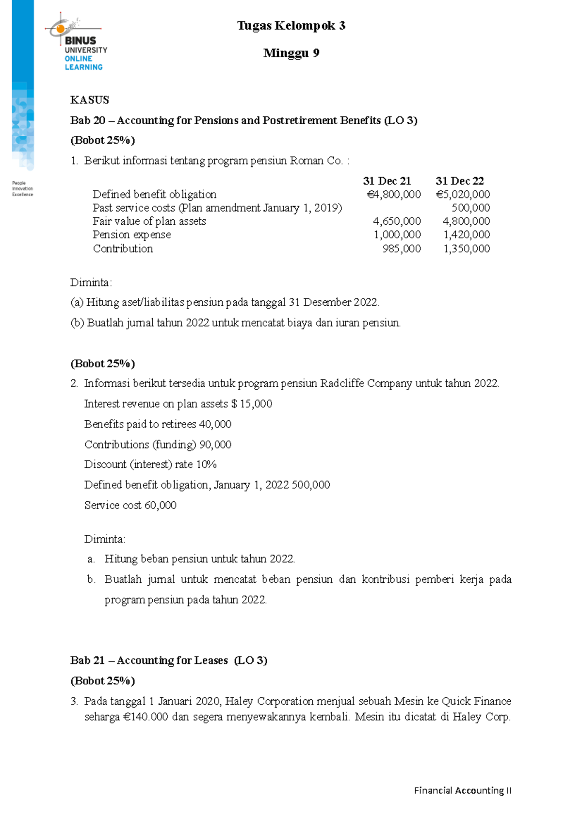 20230711152253 TK3-Financial Accounting II - Tugas Kelompok 3 - Studocu