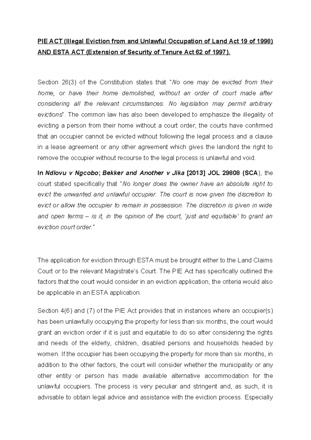 CPRA 040 Lecture Notes: Chapter 7 - Drafting a Plea & Special Plea ...