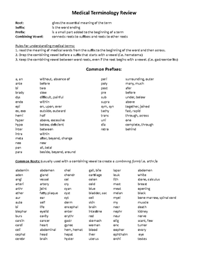 [Solved] what is the prefix suffix and root word for emphysema ...