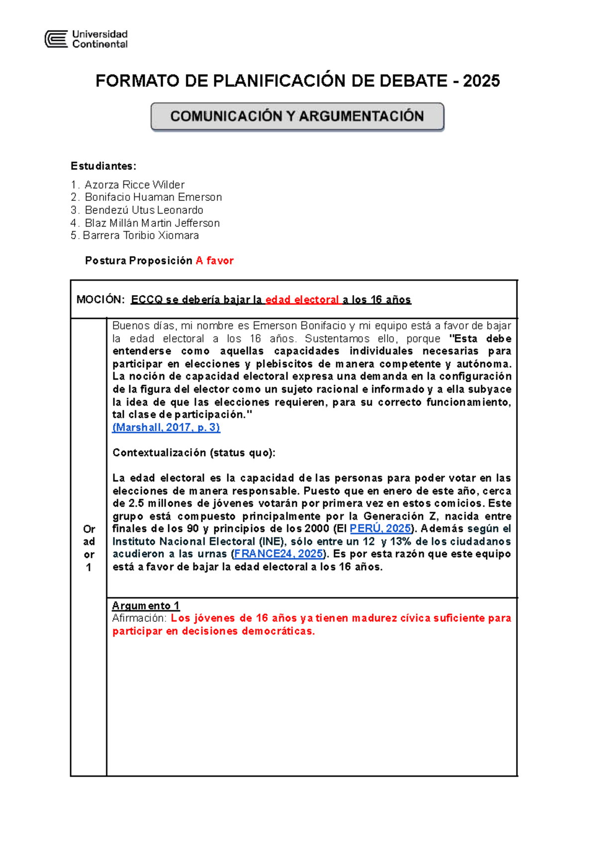 Debate sobre la Edad Electoral: Argumentos a Favor y en Contra (2025 ...