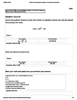 MAT-136 Intro to Quantitative Analysis 3-3 Problem Set - MAT136 - Studocu