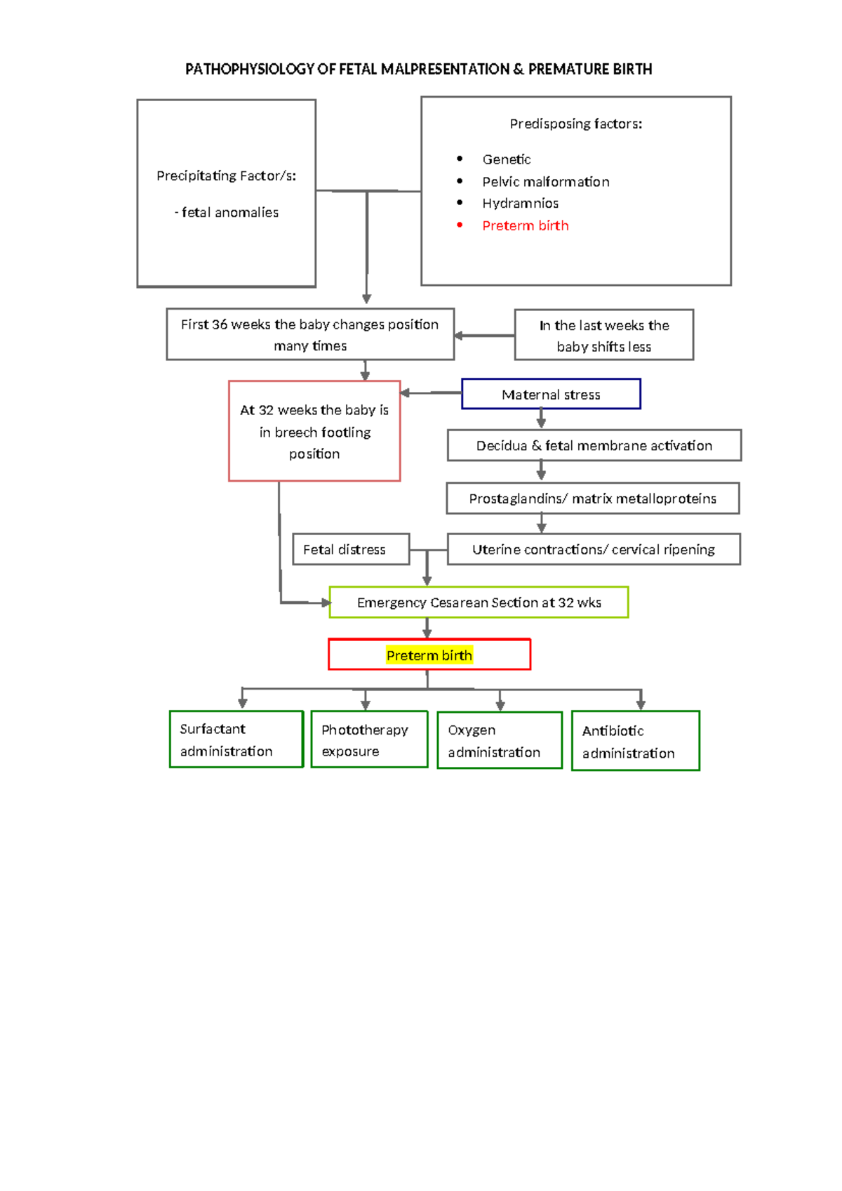 Pathophysiology-premature birth - PATHOPHYSIOLOGY OF FETAL ...