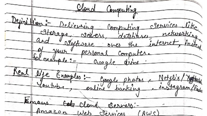 Cloud Computing Overview: Key Concepts and Models - Studocu