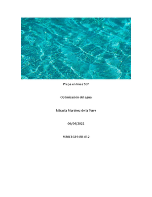 Proyecto Integrador M20S4PI - modulo 20 proyecto integrador - Optimización del agua Proyecto ...