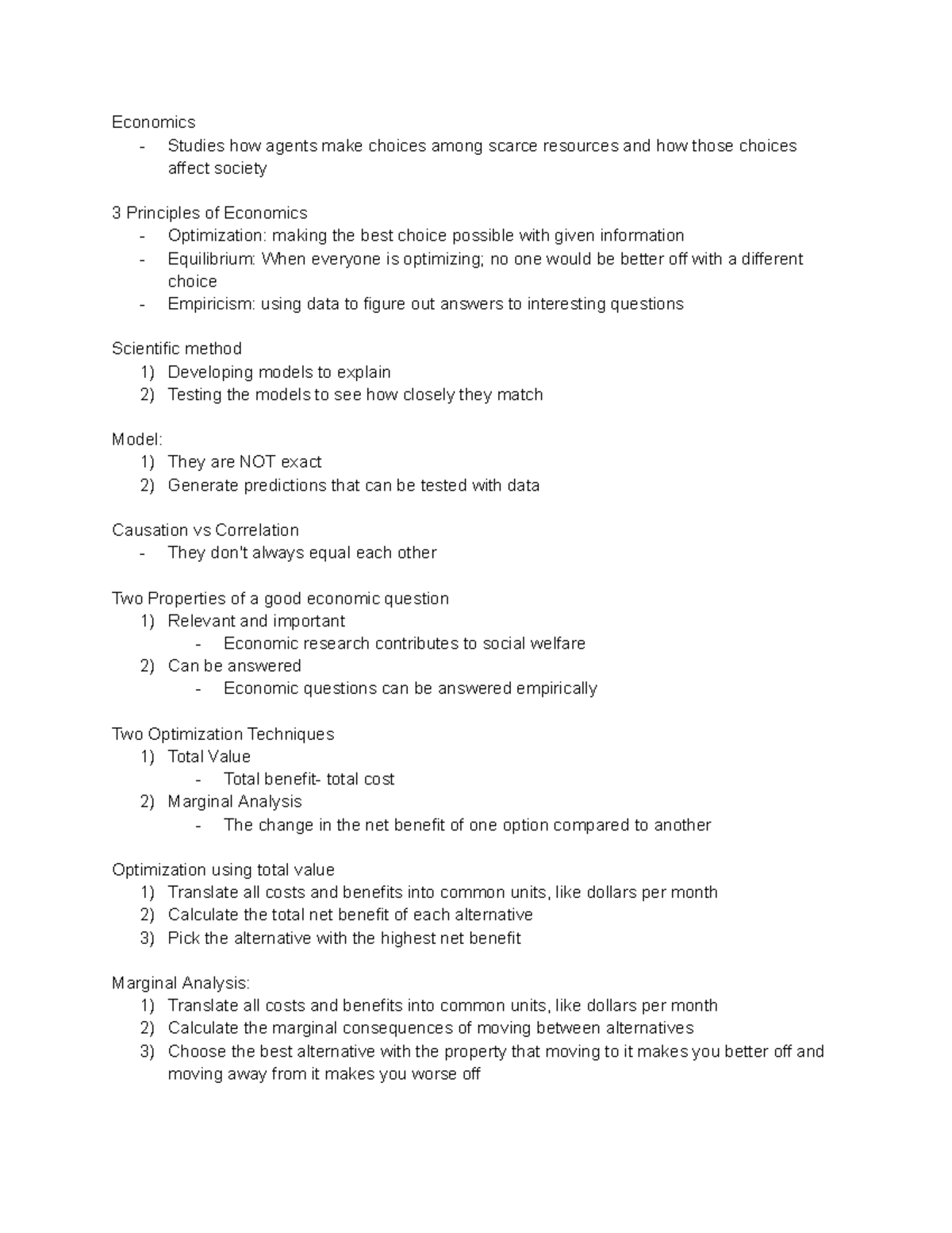 Economics Study Guide: Key Principles & Concepts (ECO 101) - Studocu
