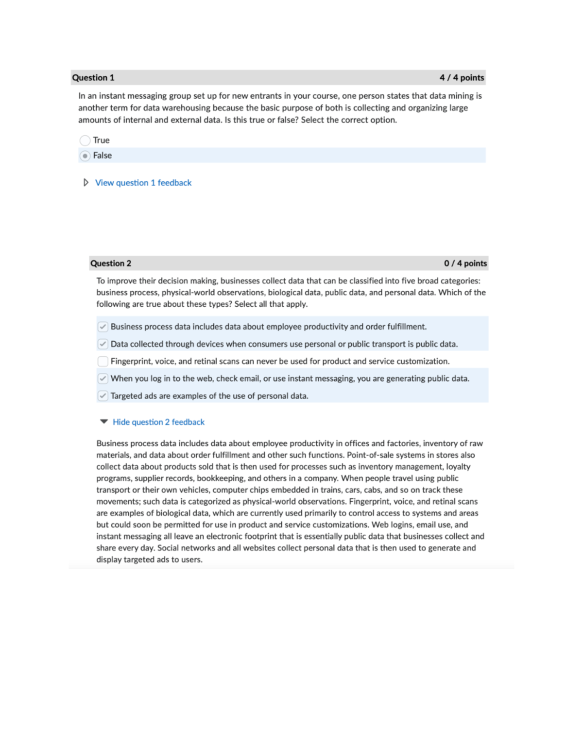 Dat205 Module 2 Quiz Study Guide and Review - Studocu