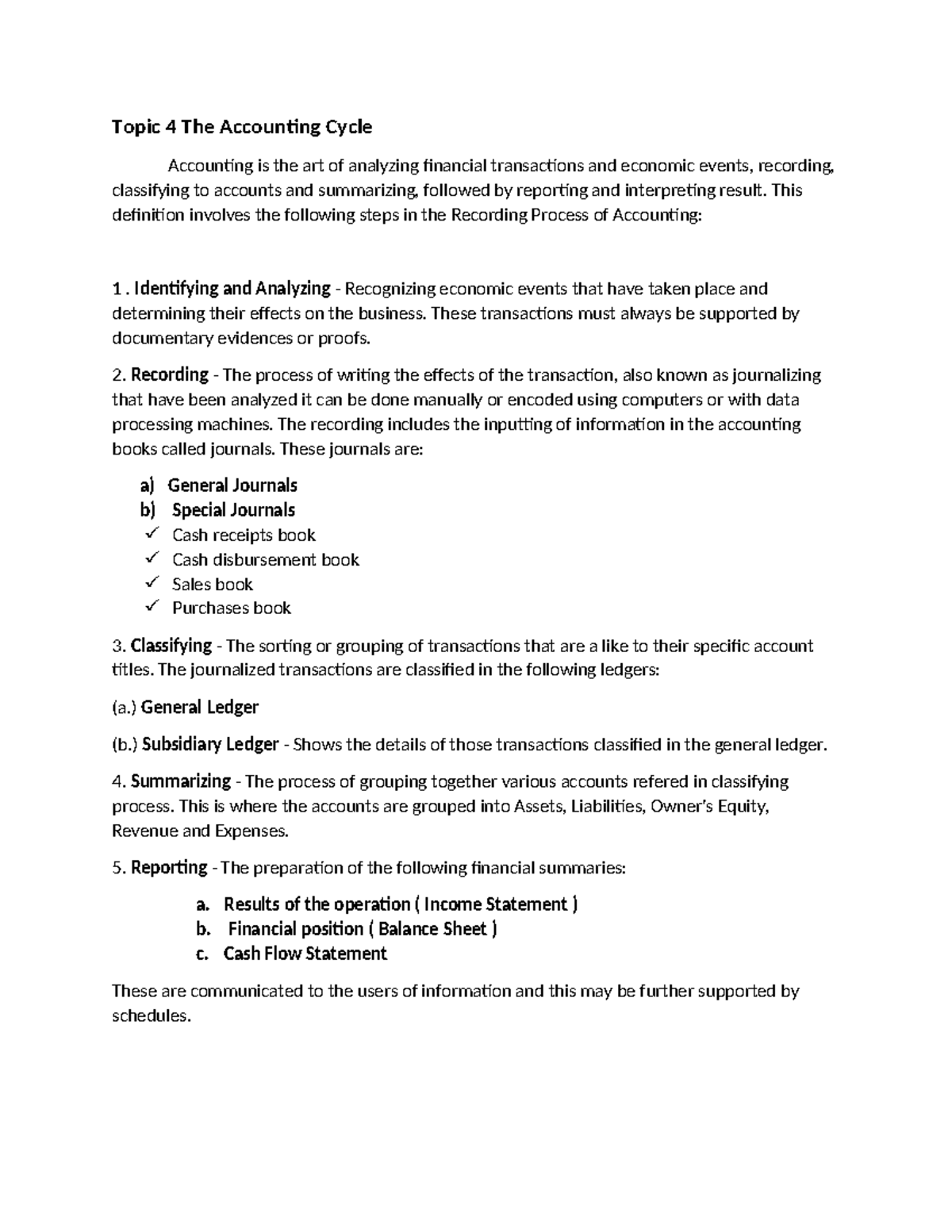Accounting Cycle Overview: Steps & Processes in Financial Analysis ...