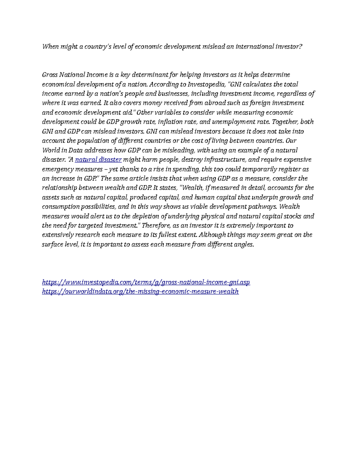 Critical Thinking in Economics #3: Misleading Indicators for Investors ...