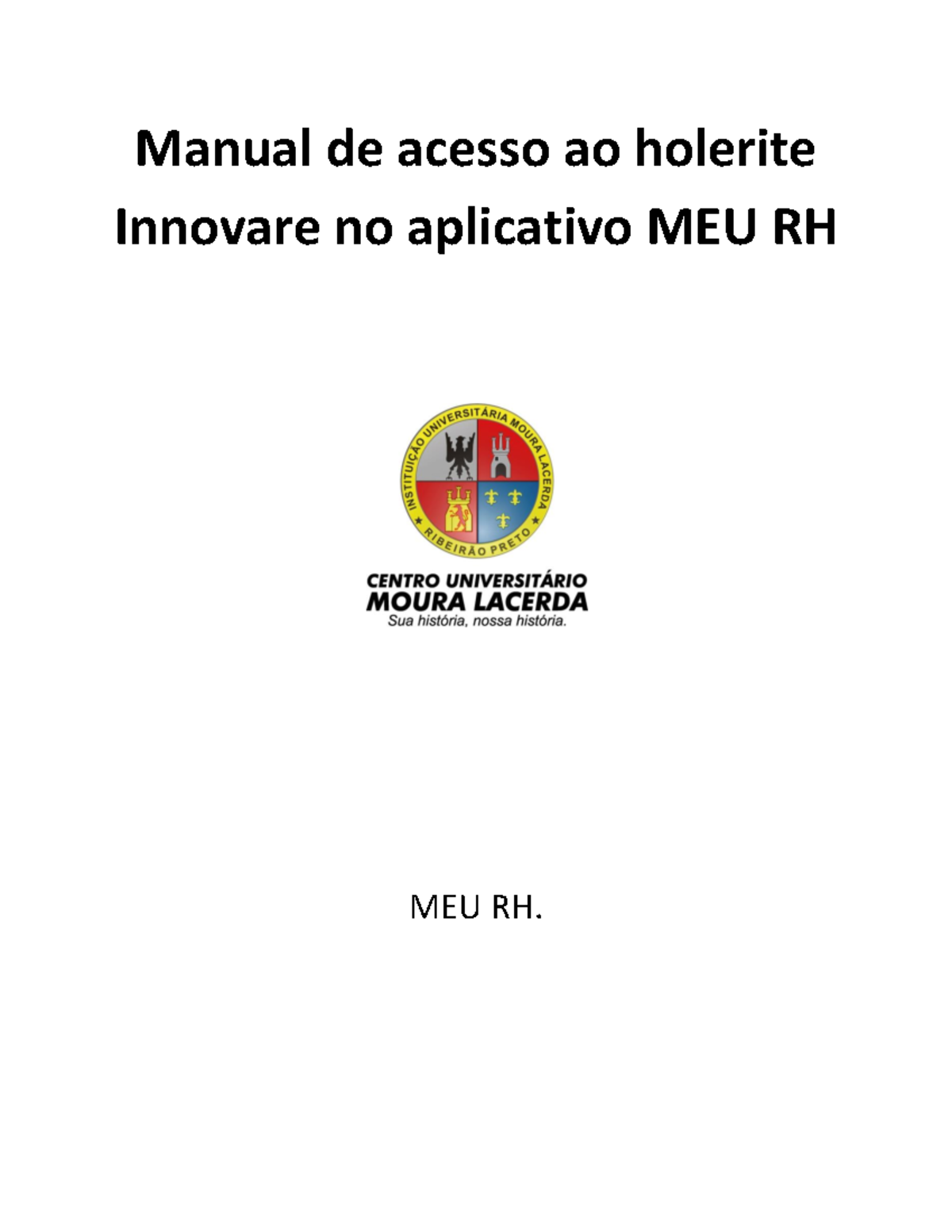 Manual de Acesso ao Holerite - App MEU RH - Innovare - Studocu