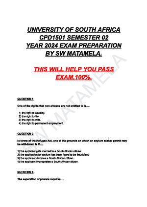 CPD1501 July 2020 exam paper - Page 1 of 11 1 UNIVERSITY EXAMINATIONS ...