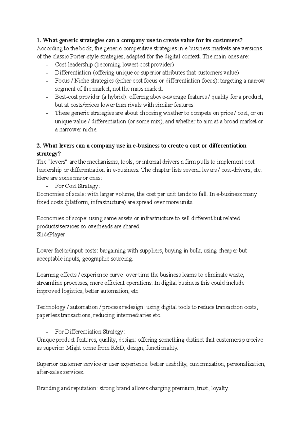 Chapter 5 Submission: Generic Strategies for Value Creation in Digital ...