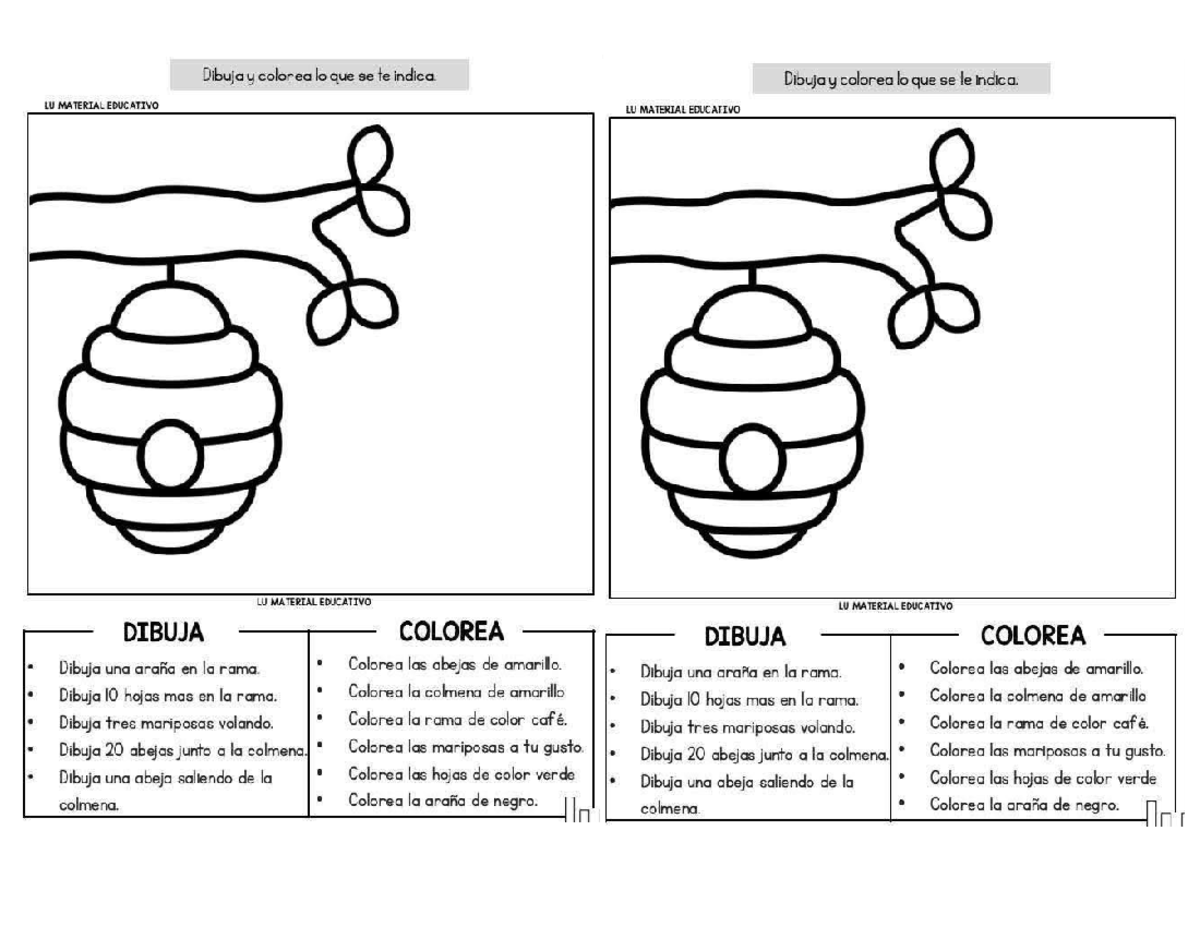 4. Actividades de Dibujo y Color: Colmena y Abejas - Studocu