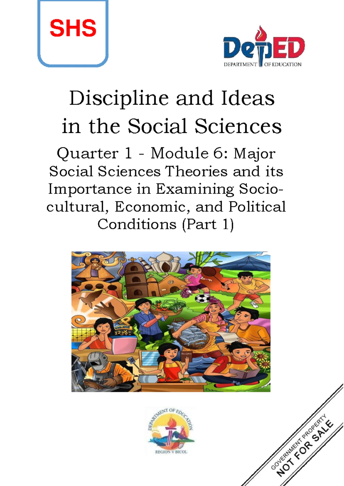 Humss-DISS Module 6 Q1 Week6 - SHS Discipline and Ideas in the Social ...
