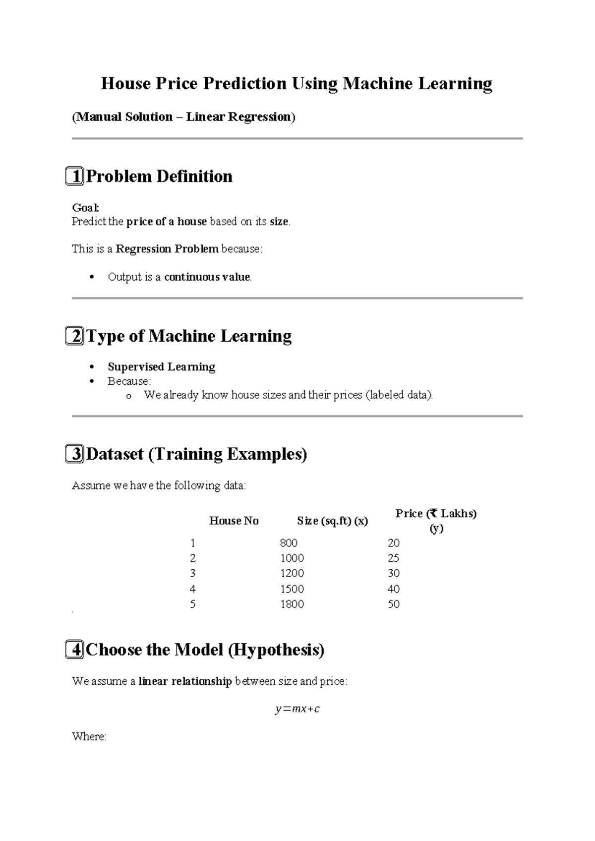 House Price Prediction Using ML: Linear Regression Analysis - Studocu