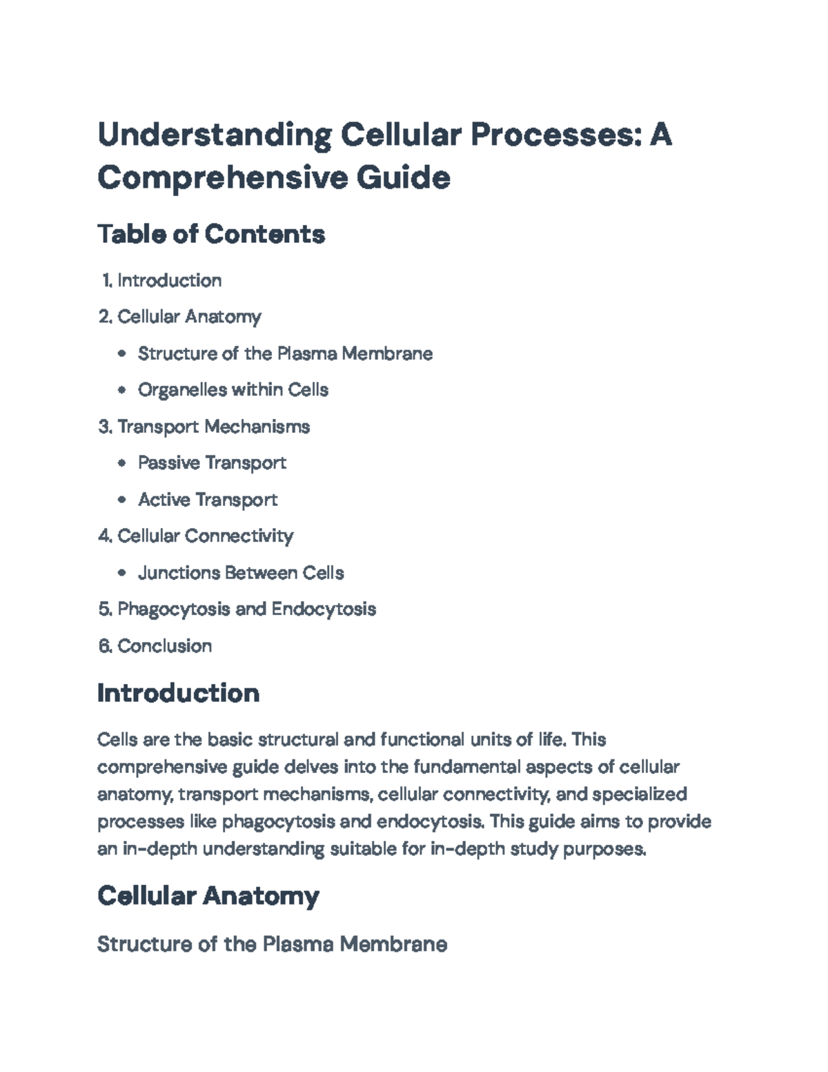 Cell Biology: Comprehensive Guide on Structure and Processes ...
