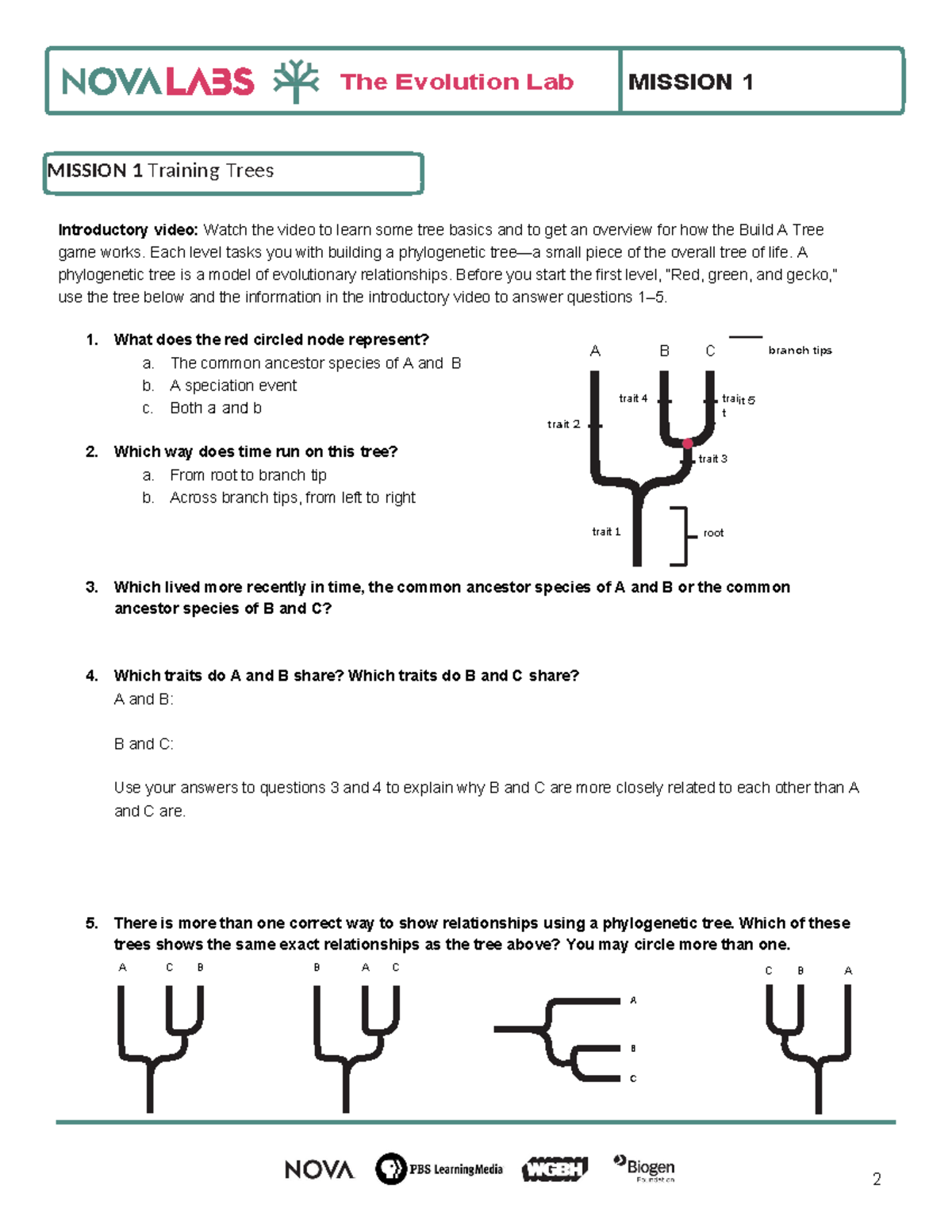 NOVA Evoulation Virtual Lab - Introductory video: Watch the video to ...