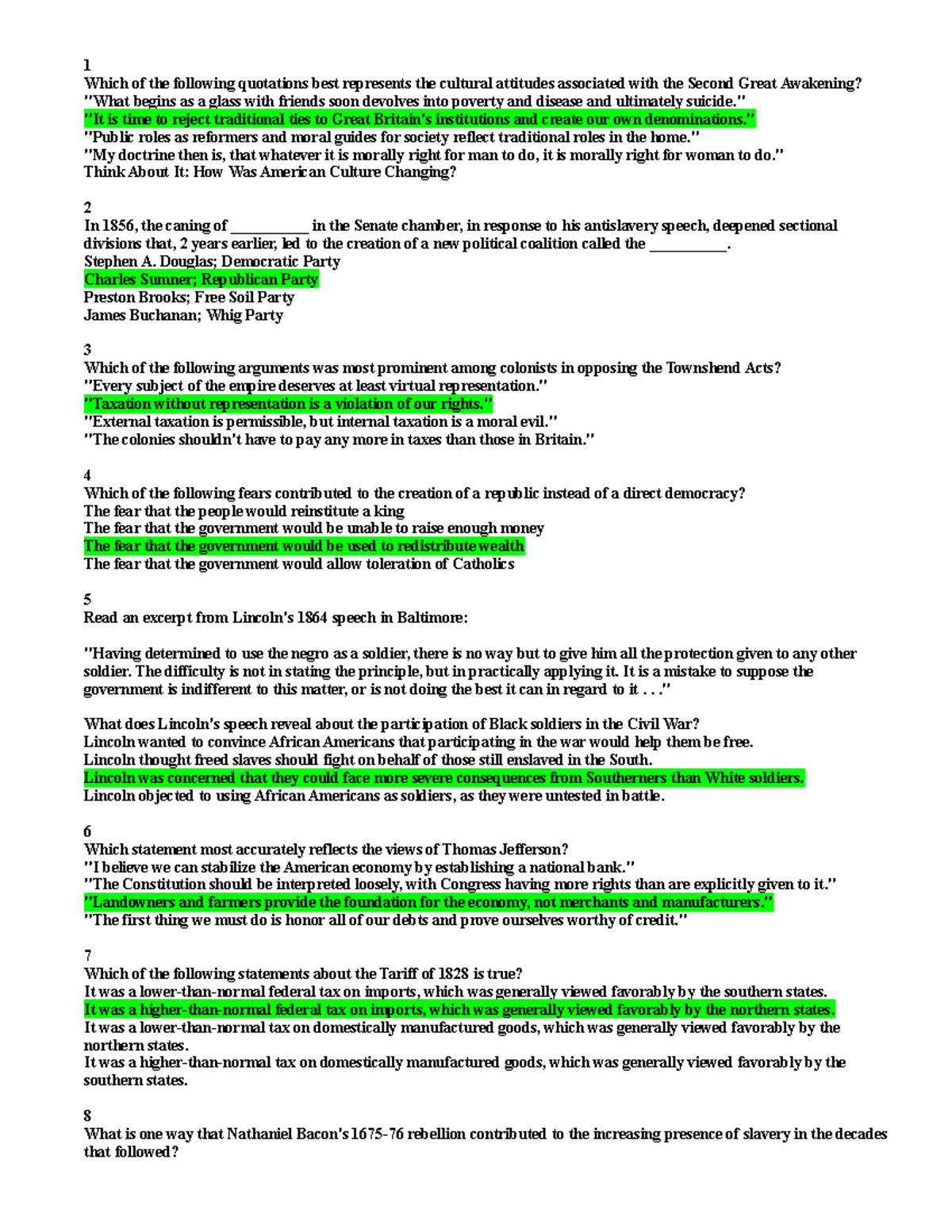 U.S. History I Final Milestone Study Guide: Key Concepts & Events - Studocu