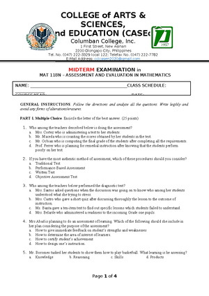 MATH MELCs Grade 2 - Quarter Content Standards The learner& Performance ...