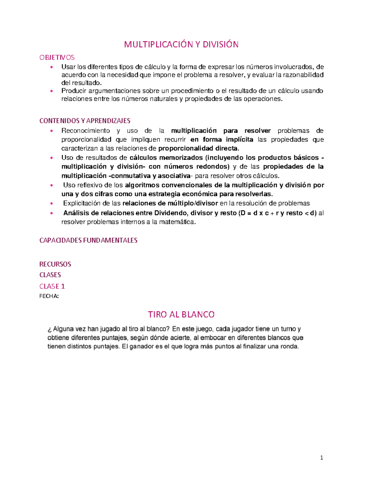 Multiplicación y División: Estrategias y Problemas 24 - Studocu