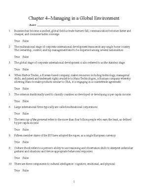 Management Chapter 16 Question Bank - 1 Management, 15e (Robbins ...