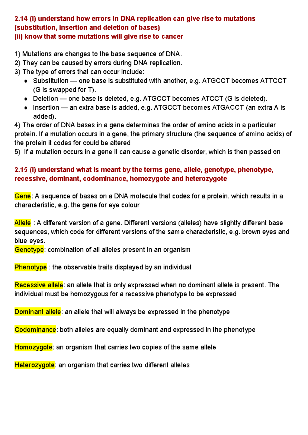 A level notes according to specifications - 2 (i) understand how errors ...