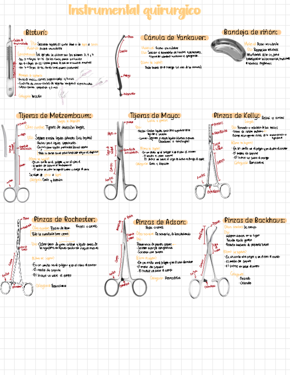 Instrumentos quirúrgicos básicos - Cirugía I - Instrumental quirurgicoInstrumental quirurgico ...