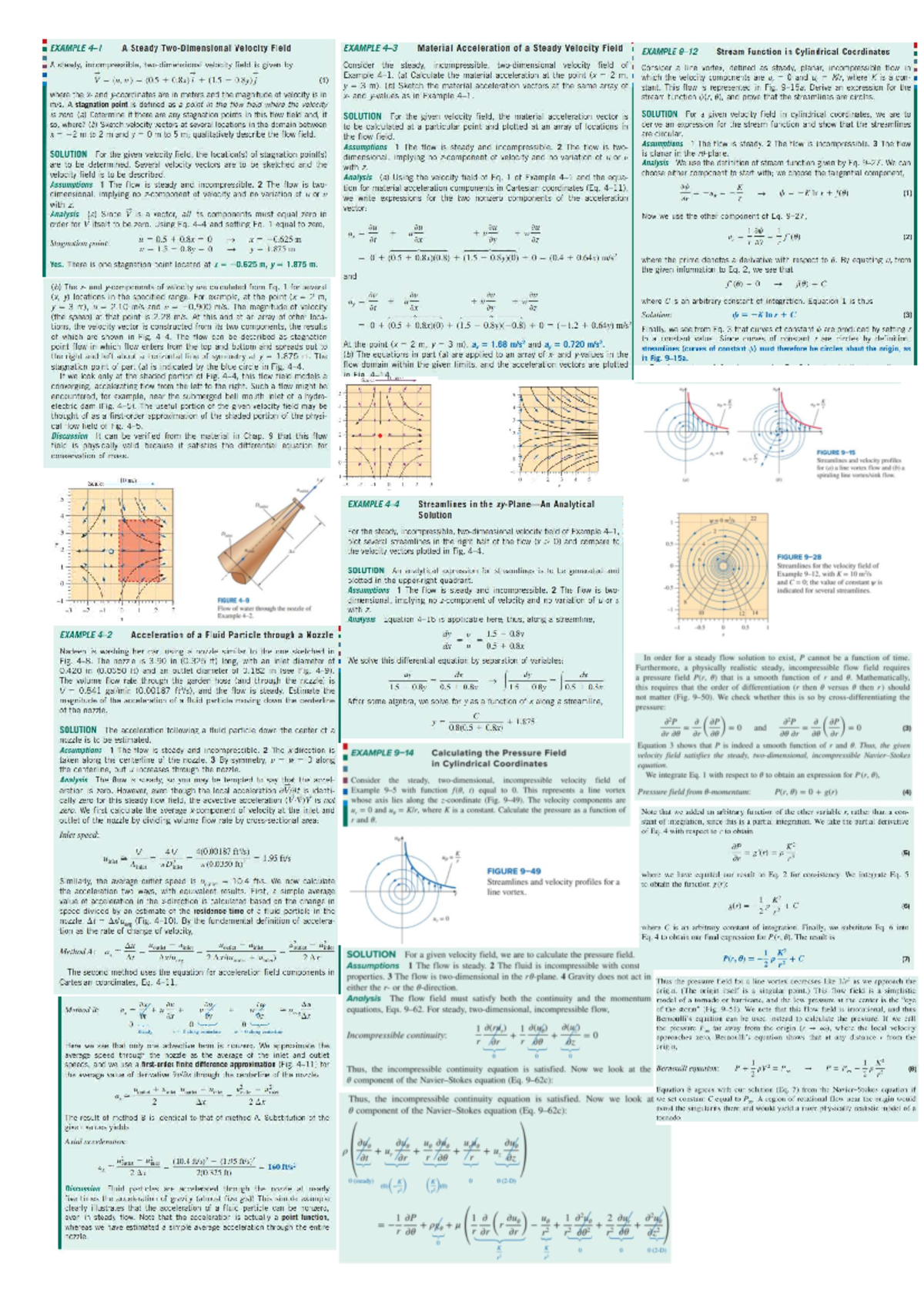 Mekflu 2 - Rangkuman Material Acceleration & Stream Functions - Studocu