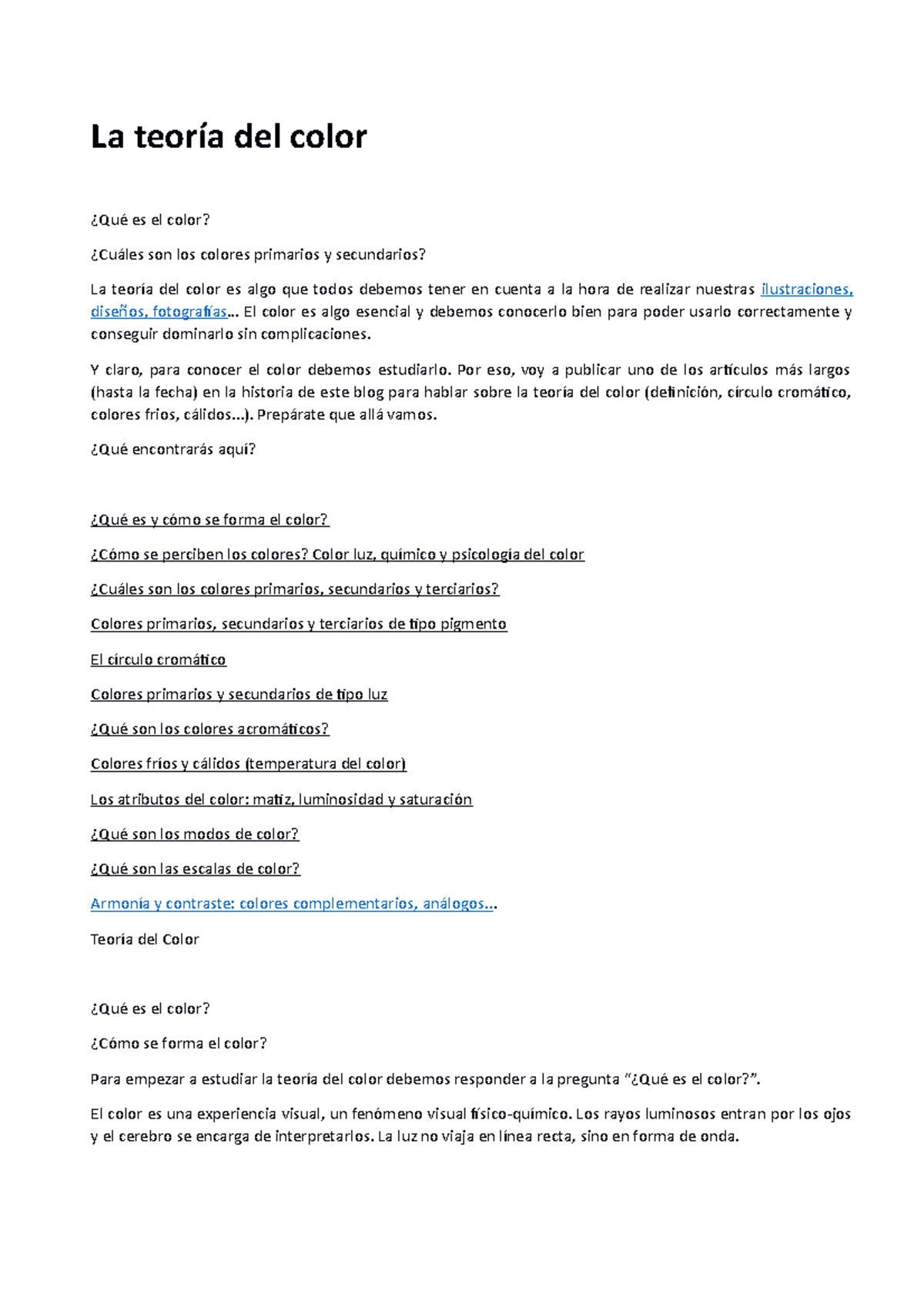 Teoria del Color - rosa cromatica - La teoría del color ¿Qué es el ...