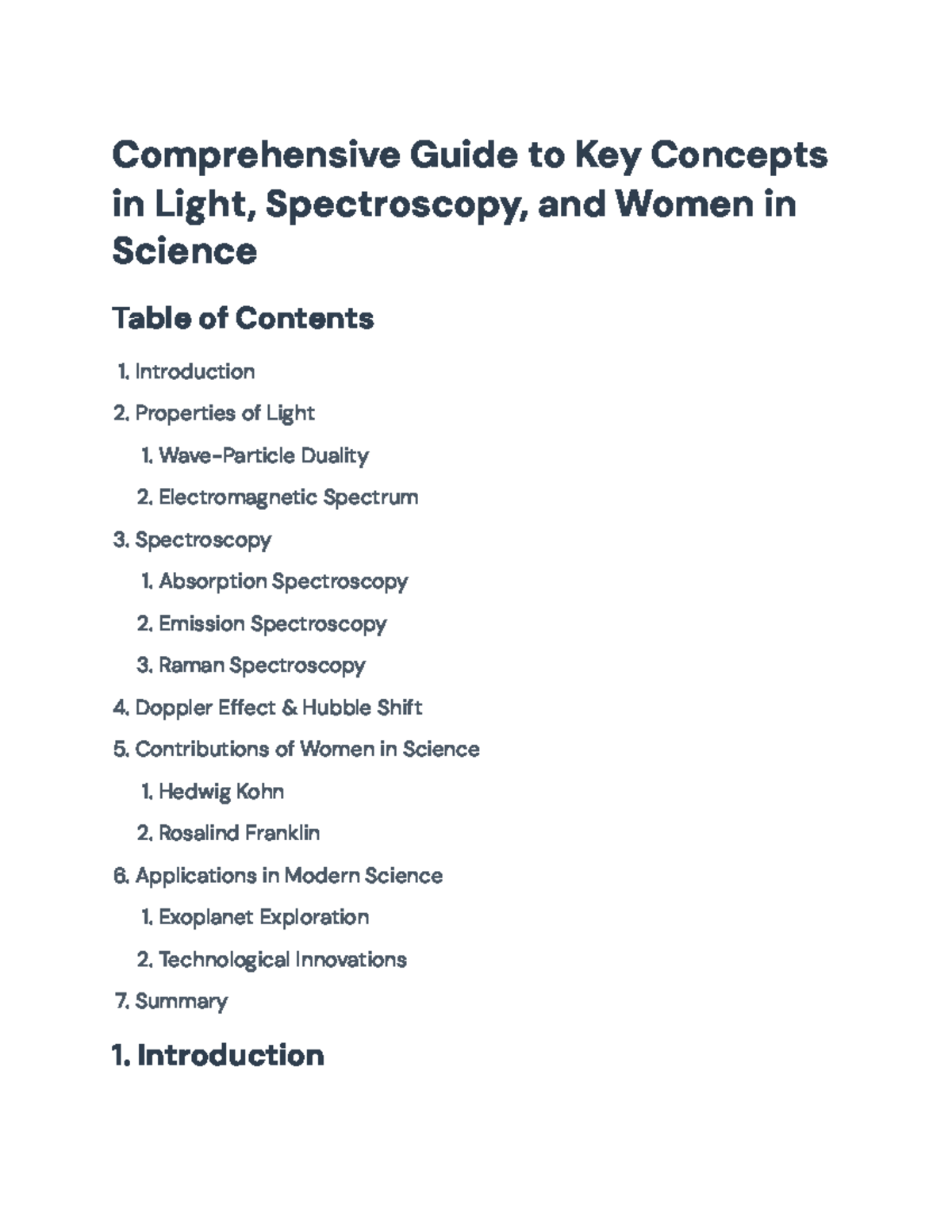 Comprehensive Guide to Light Properties & Spectroscopy Techniques - Comprehensive Guide to Key ...