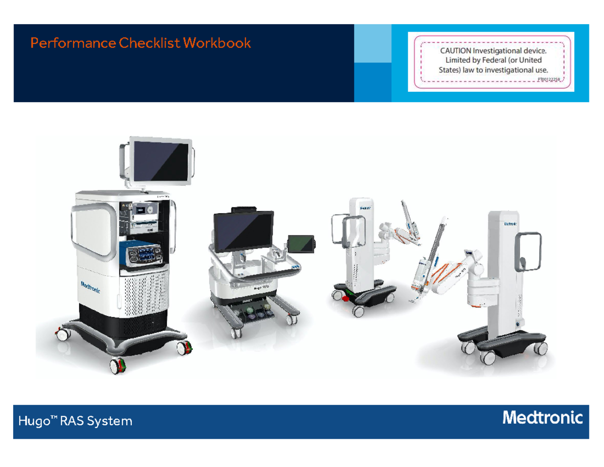 Hugo™ RAS System Operation & Breakdown Protocol Guide - Studocu