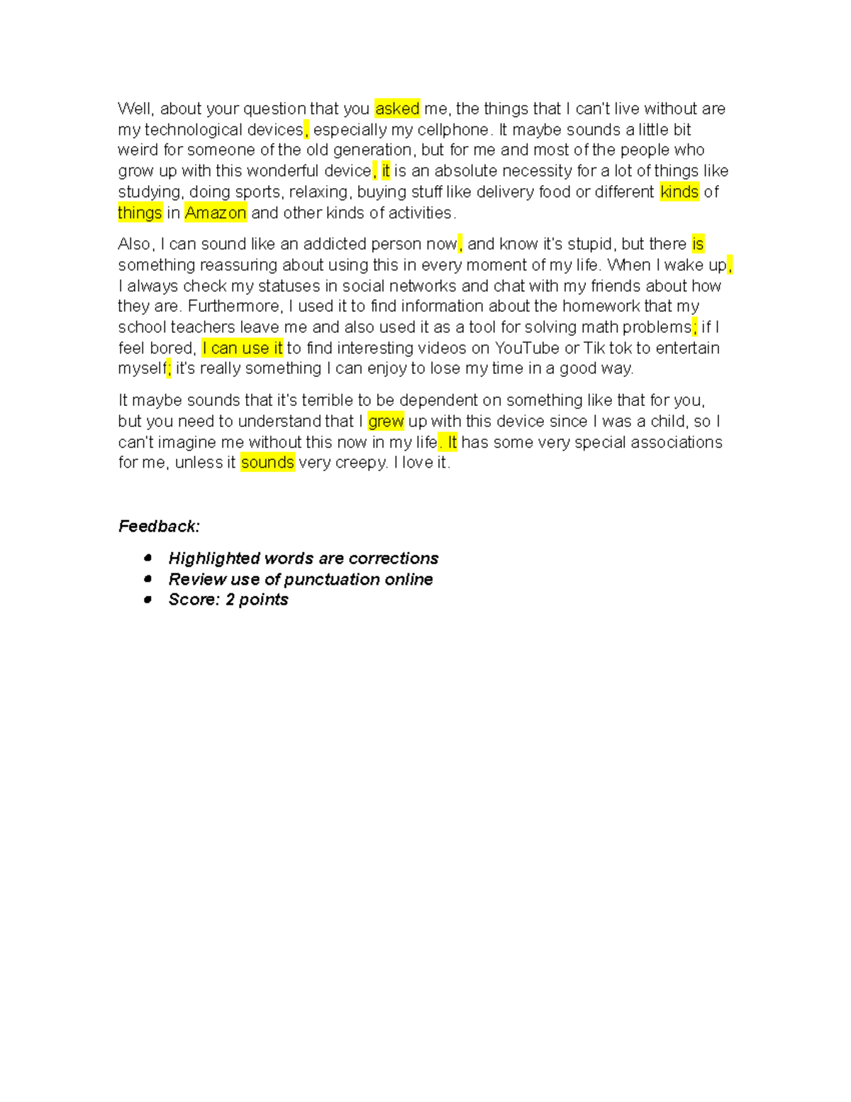 2021 ICPNA Advanced English Lecture Notes on Technology Dependency ...