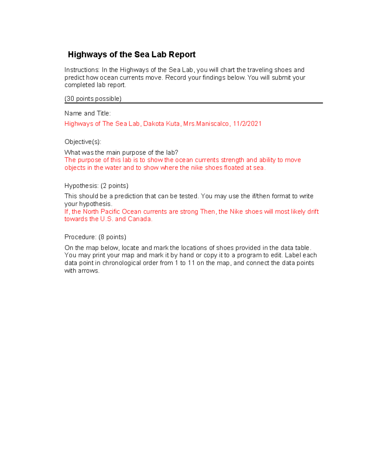 539180729 Highways of the Sea Lab Report Analysis and Findings - Studocu