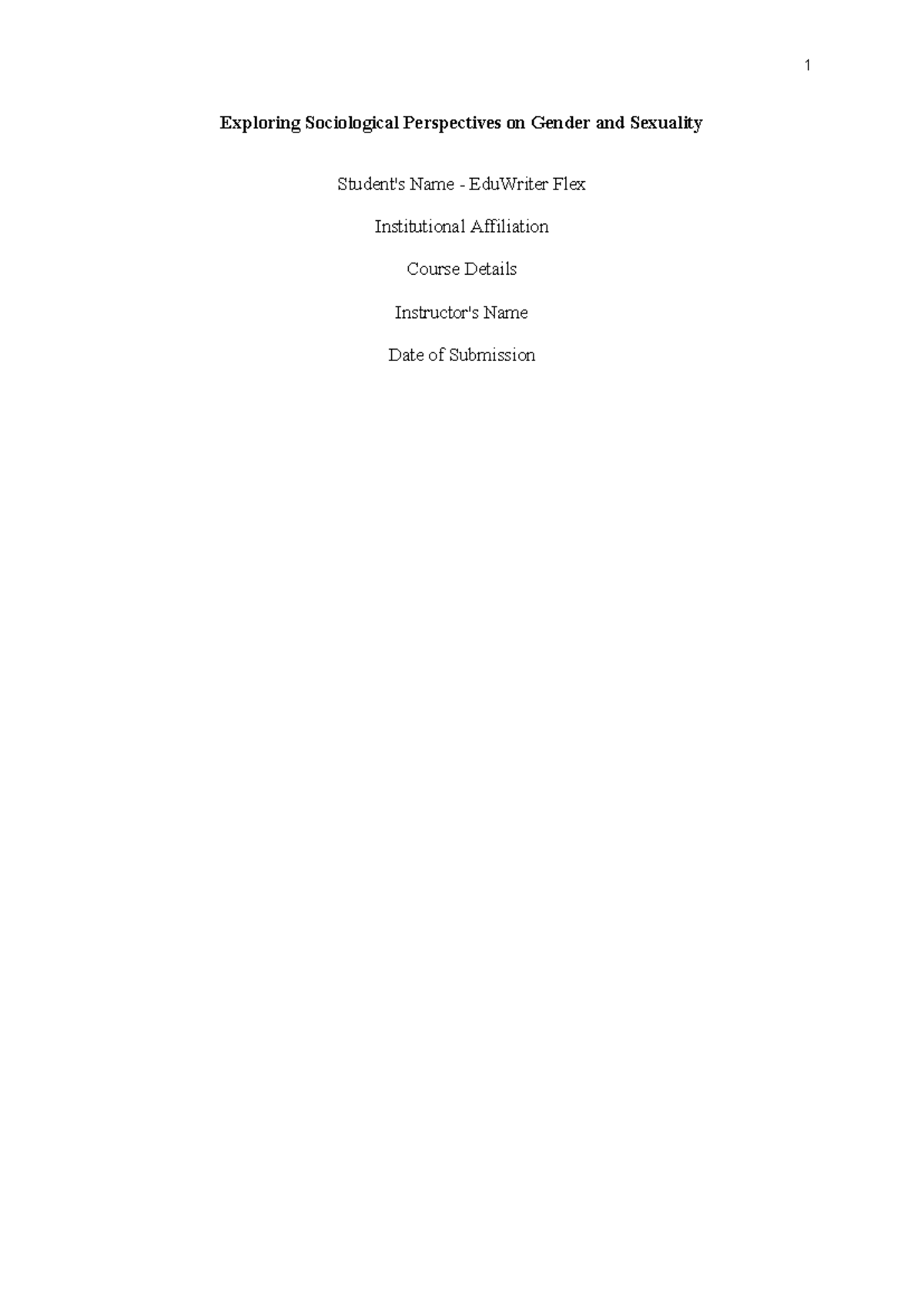 gender & sexuality submitted Thursday 17th 2024 - Exploring ...