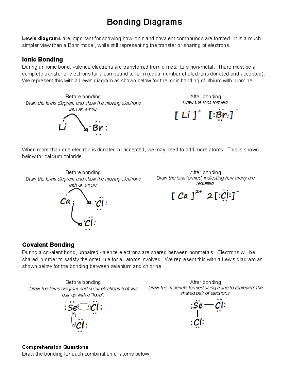 7.3 - Ionic and Covalent Bonding Diagrams Explained - Studocu