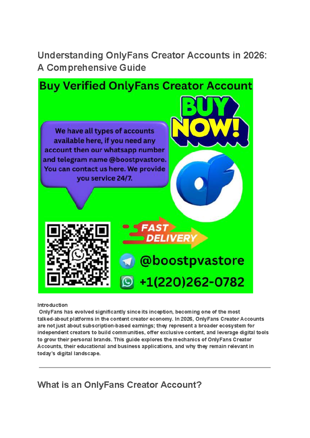 How to Purchase a Verified OnlyFans Creator Account: A Step-by-Step ...