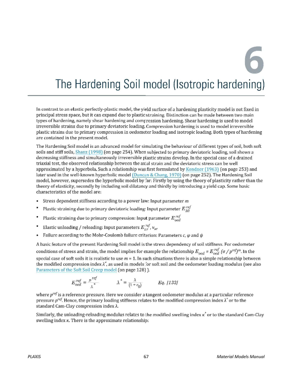 PLAXIS 6: Advanced Hardening Soil Model (Isotropic Hardening) - Studocu