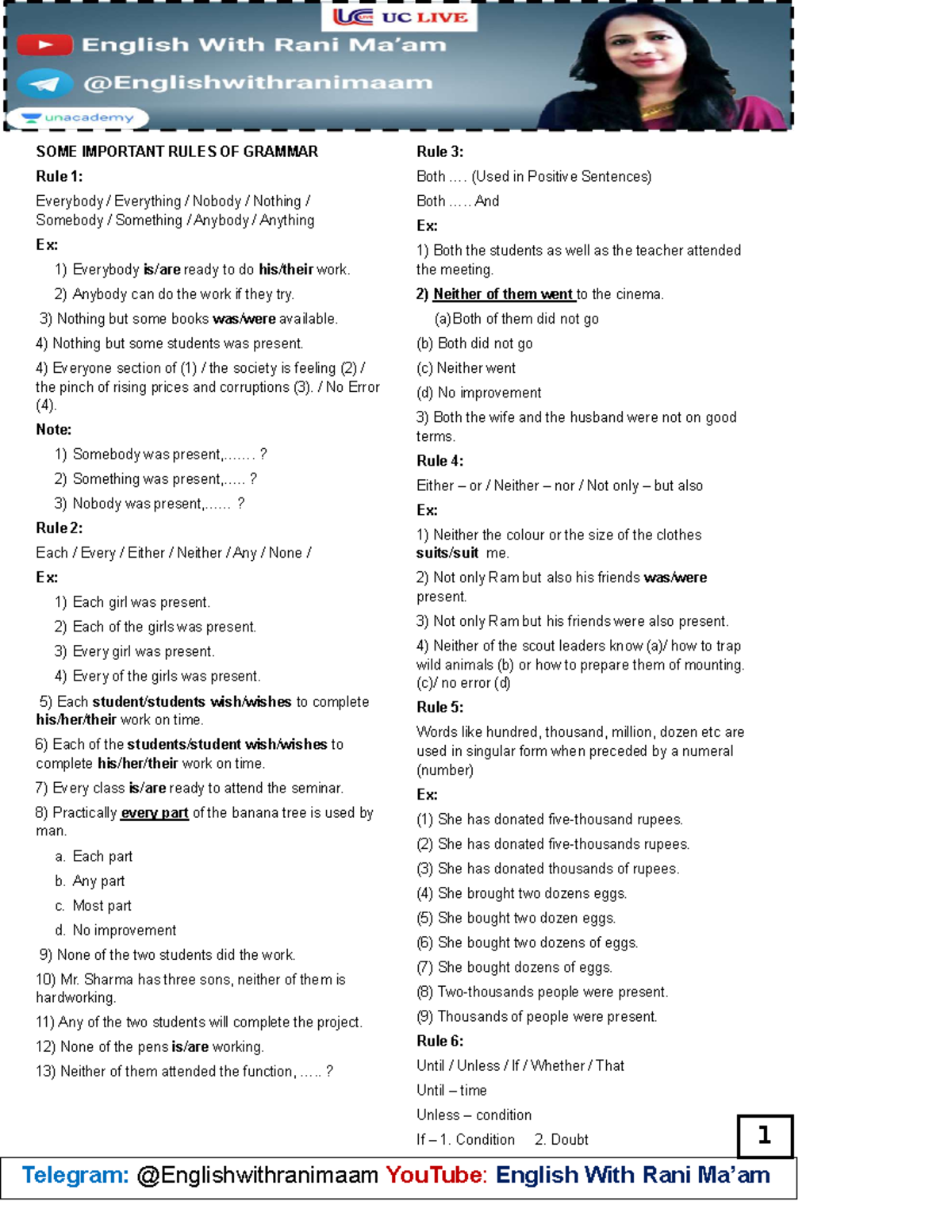 60 Essential Grammar Rules: A Comprehensive PDF Guide - Studocu