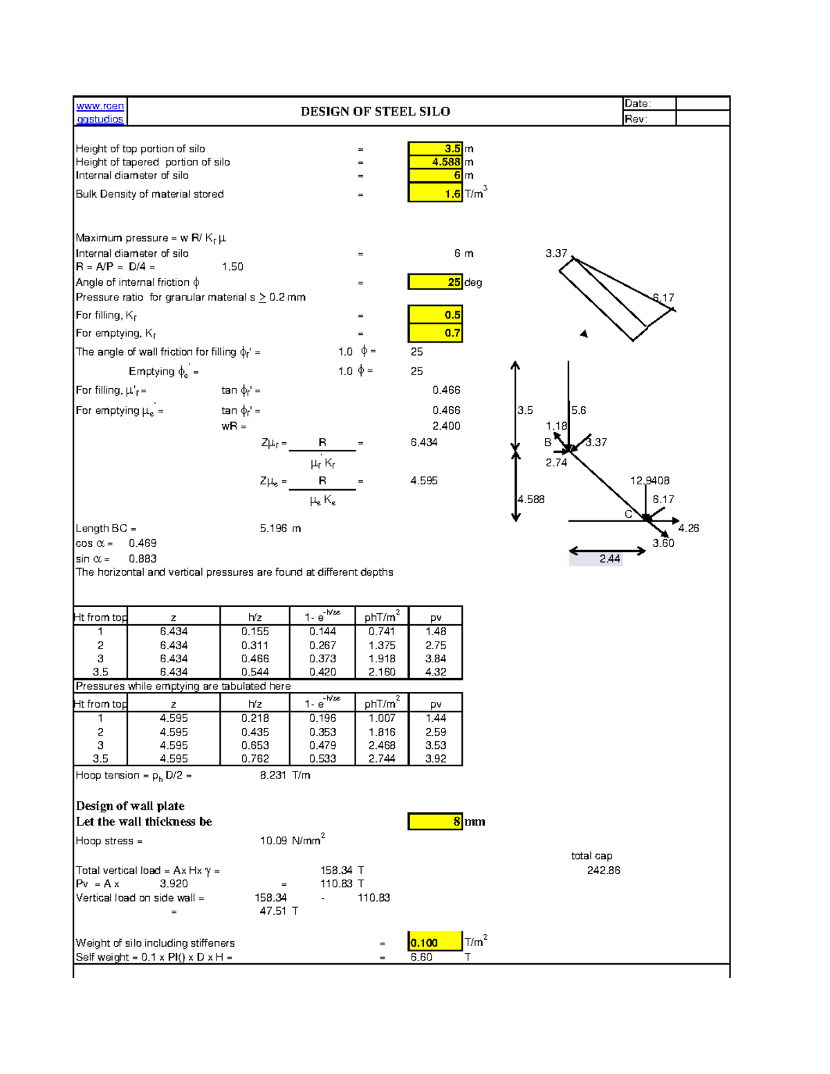 Design of Steel Silo - ACADEMIC Study Document - Studocu