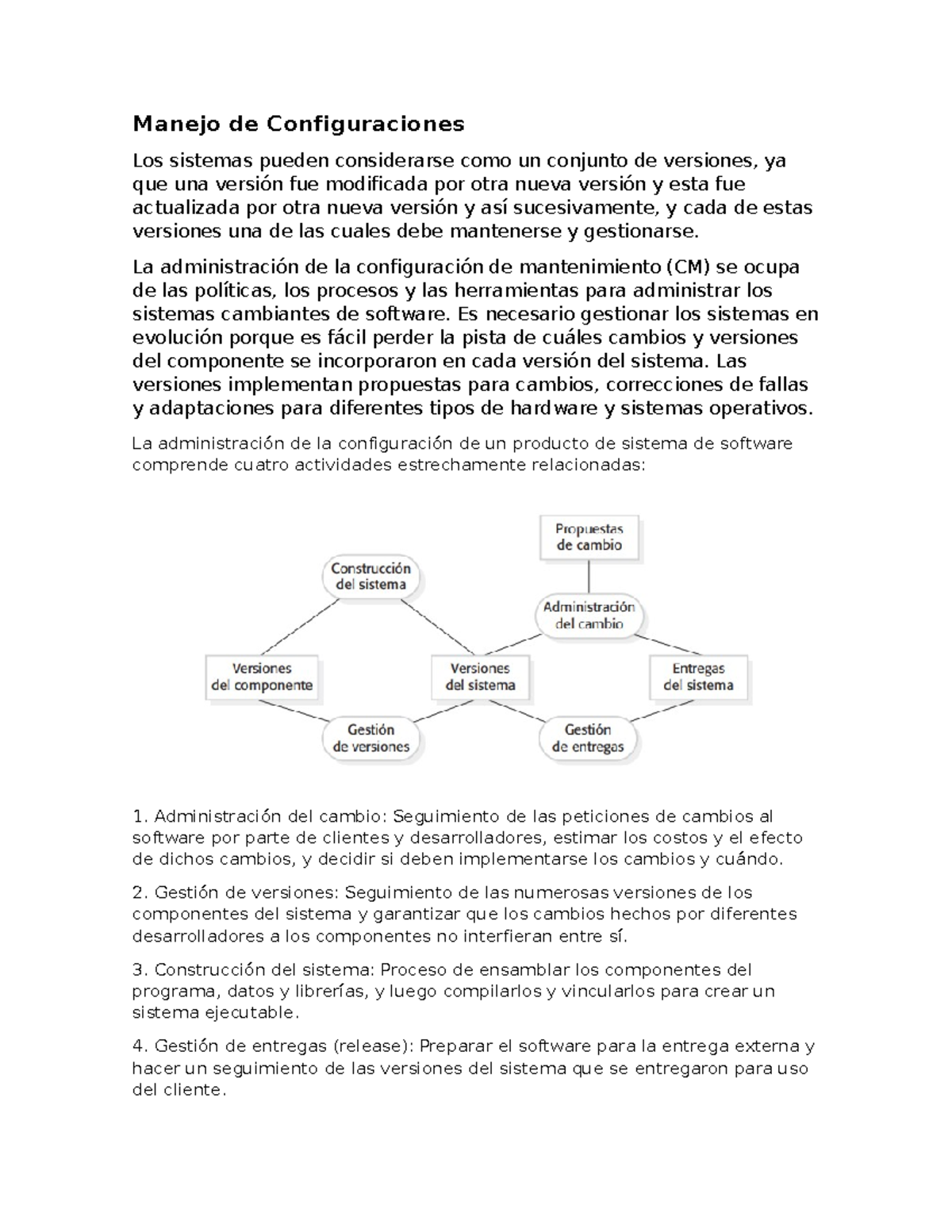Manejo de Configuración de Software y Versiones - Resumen y Actividades ...